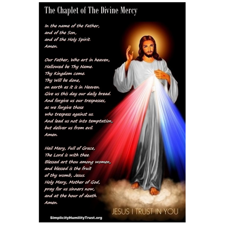 Divine Mercy Image Love Jesus Christ Motivational Art Film Print Silk ...