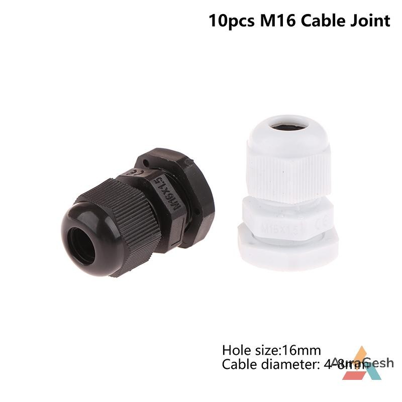 [AuraGesh] 10pcs M16 Plastic Locking Cable Gland Cable Waterproof ...