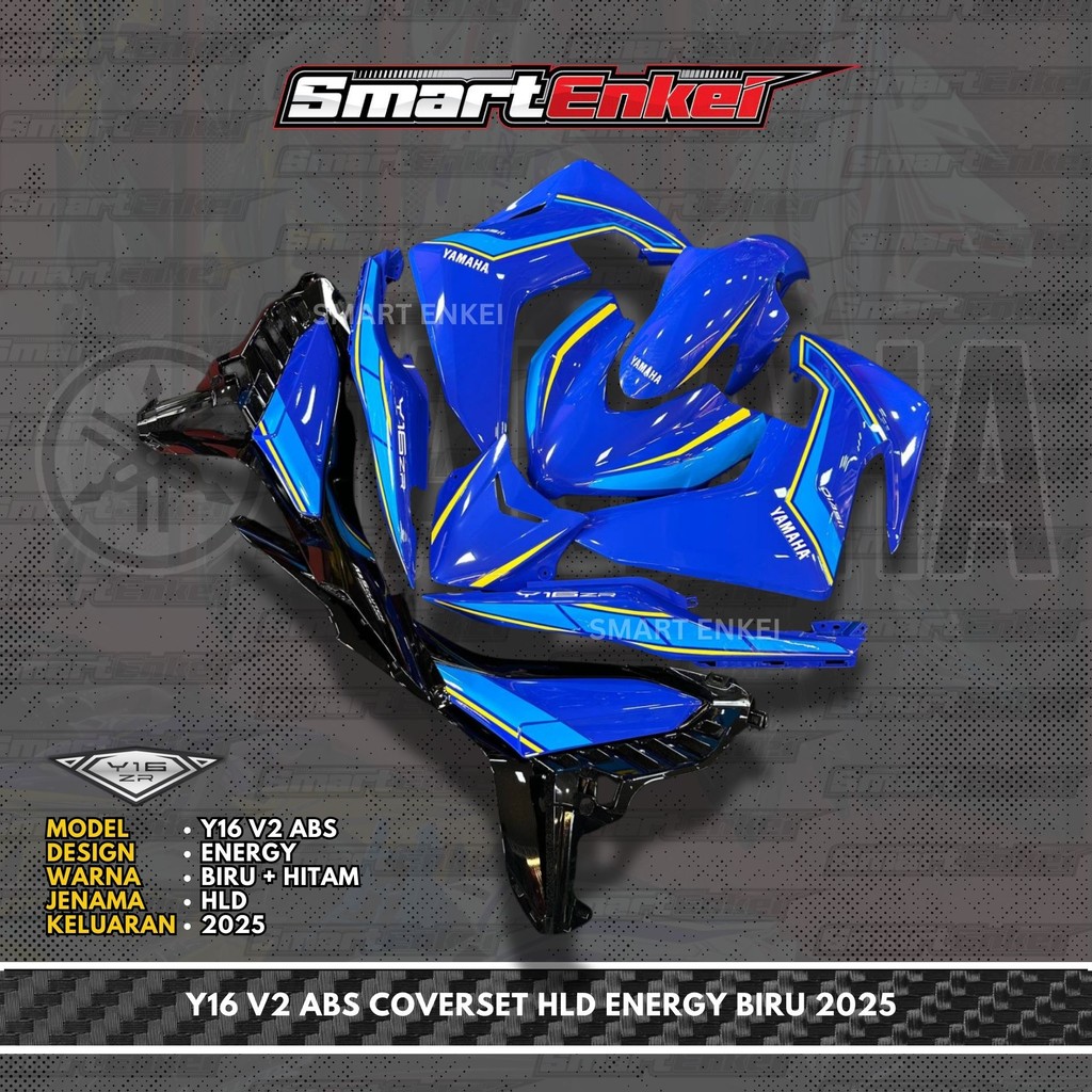 HLD-Y16 V2 ABS COVERSET ENERGY BIRU 2025 HLD | Shopee Malaysia