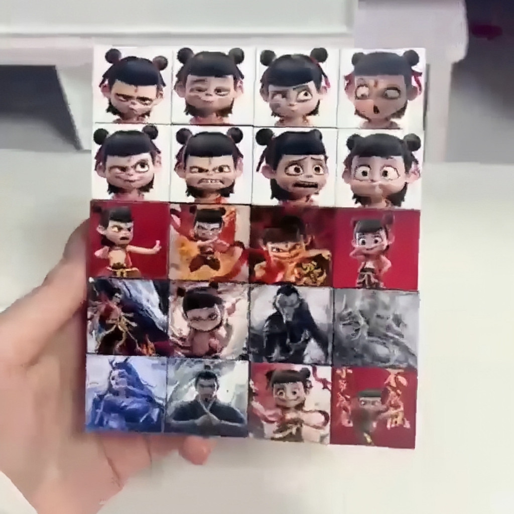 Nezha Magnetic Cube Rubik's Cube Building Blocks Magic Boy Hai Nezha 2 ...