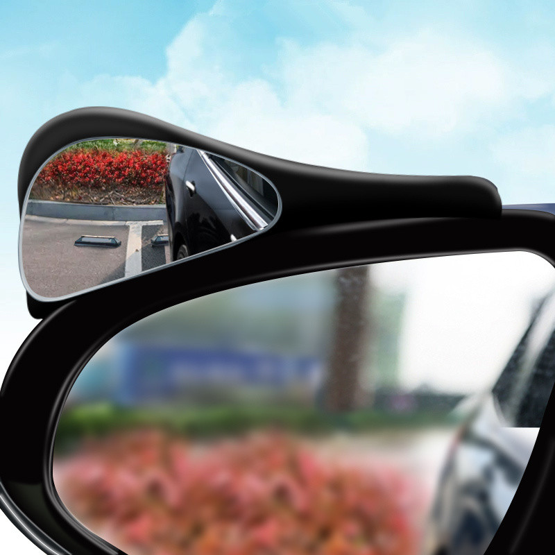 Car Rearview Mirror Rain Eyebrow Small Round Mirror Integrated Mirror ...