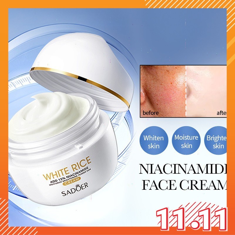MAY SADOER White Rice Nicotinamide Brightening Face Cream Deep ...