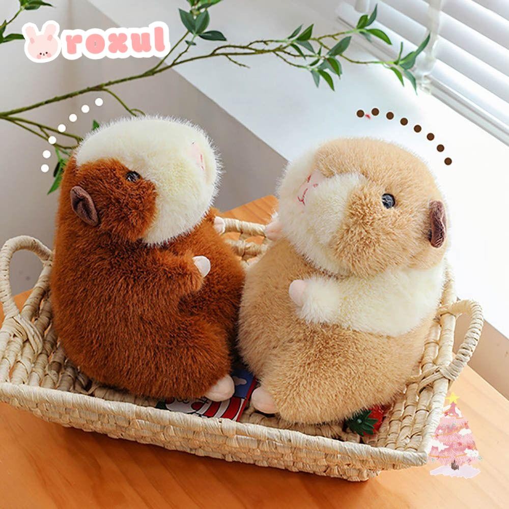 ROXUL 23/30CM Plush Stuffed Doll, Headset Capybara Plush Doll, Kawaii ...
