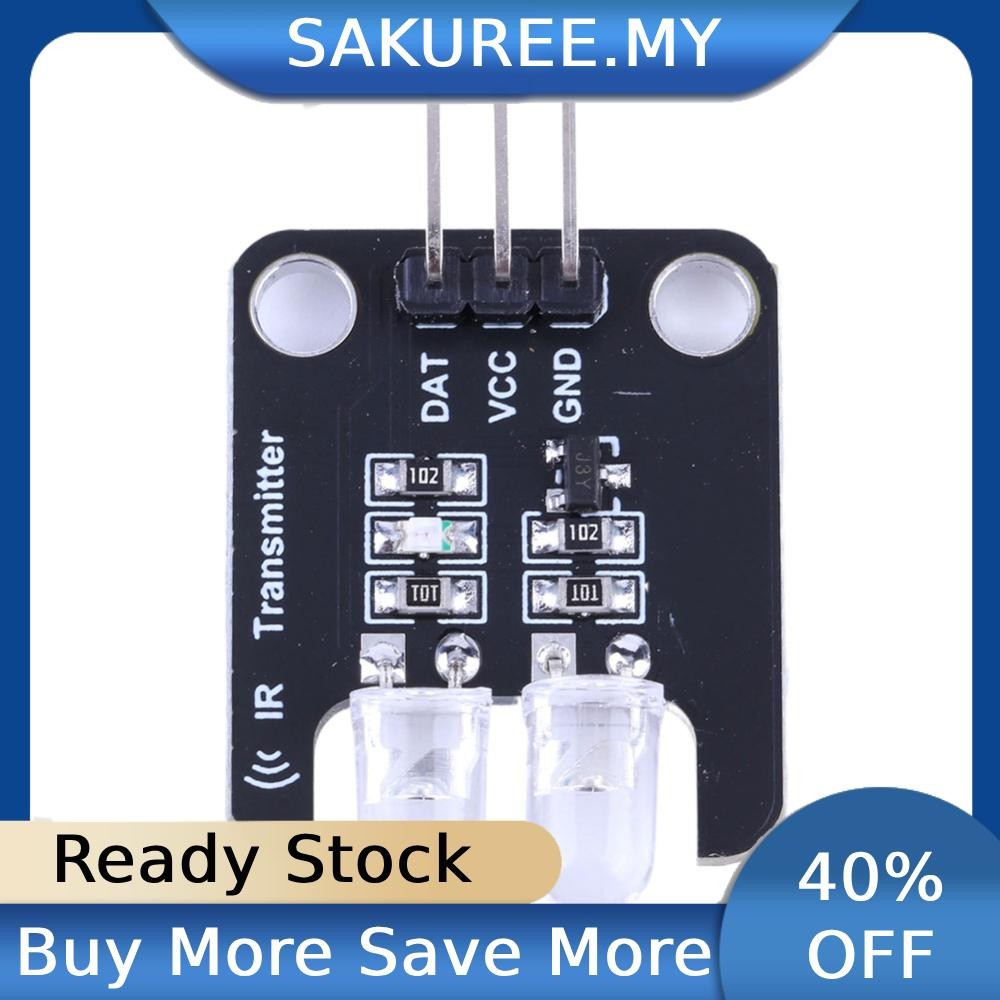 Arduino-Compatible Dual-Tube IR Transmitter Module for Remote Control & Communication ...