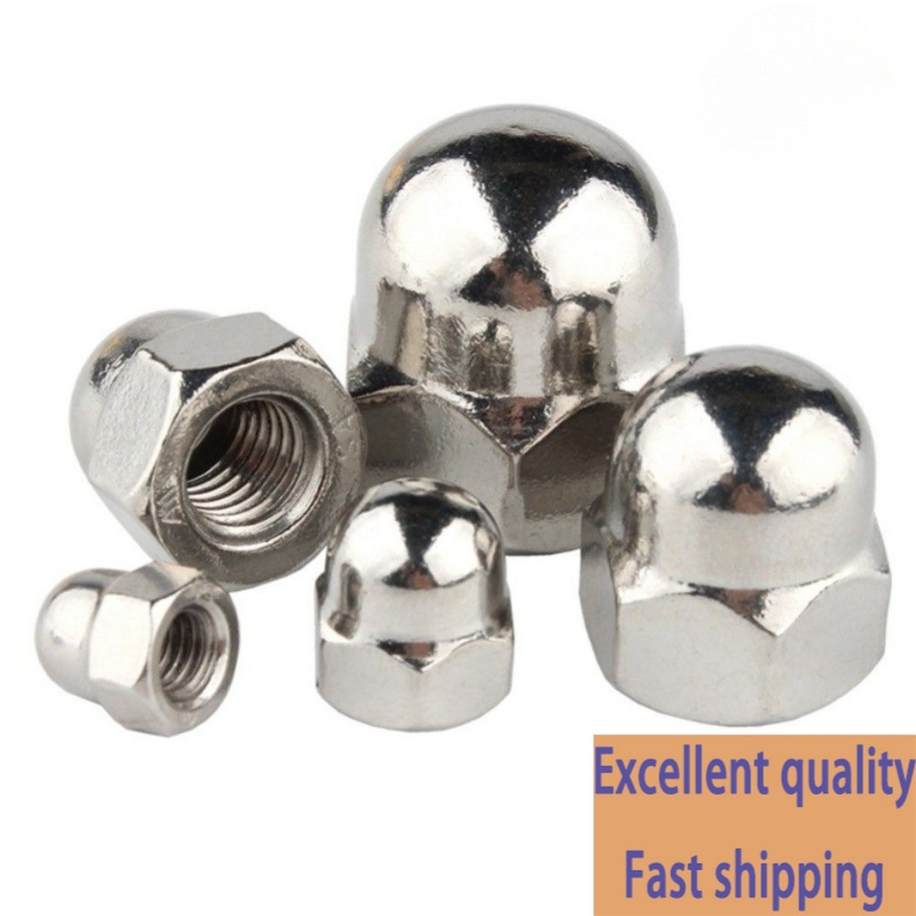 304 Stainless Steel (Fine Thread) Cap Type Nut M8/M10/M12/M14/M16/M20 | Shopee Malaysia
