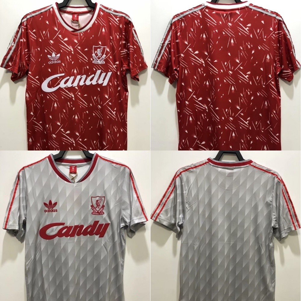 LIV 1989/1991 CLASSIC RETRO JERSEY 89 91 Lwp HOME AWAY Lfc Uniforms ...