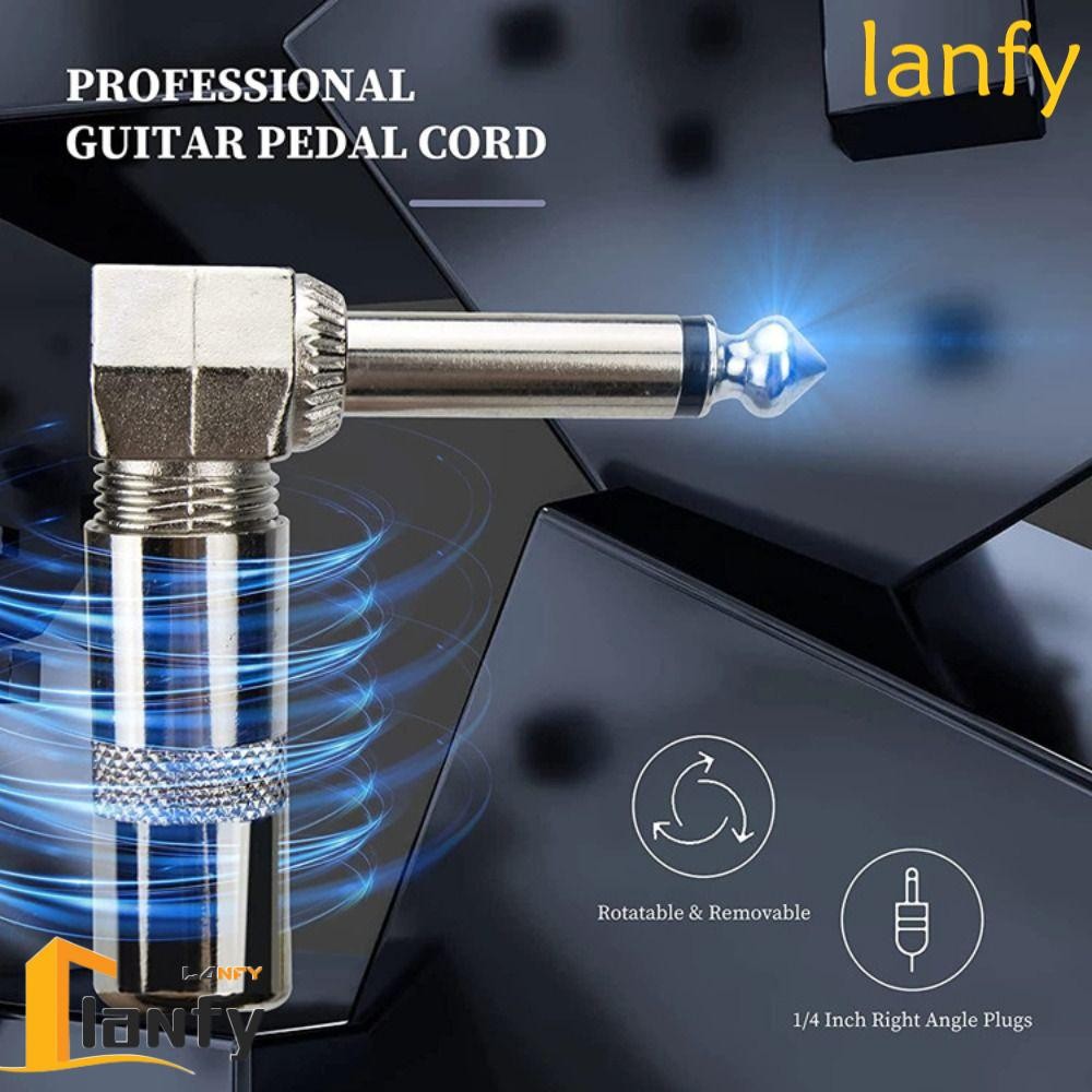 LANFY Guitar Cable, Metal Head Guitar Wire Guitar Effect Pedal Cable ...