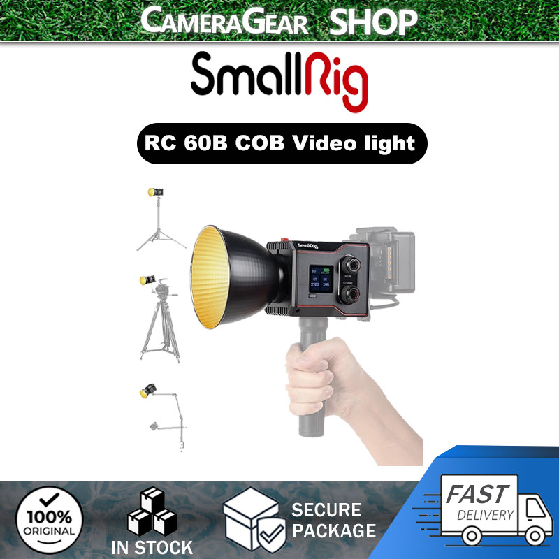 SmallRig RC 60B COB Video Light with Built-in 3400mAh Battery and Type ...