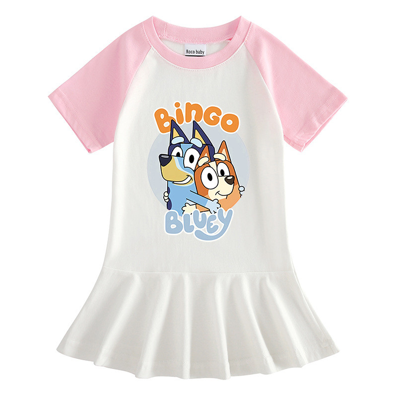 bingo bluey Girl Princess Dress for Girls Fancy Wedding Dress Sequins ...