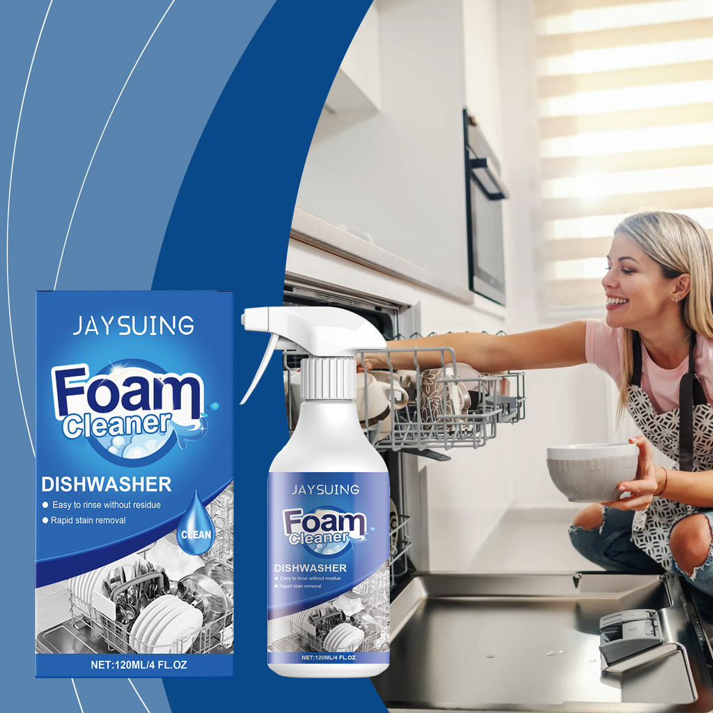 Dishwasher Foam Cleaner 120ml | Heavy-Duty Degreaser with Sodium Lauryl ...