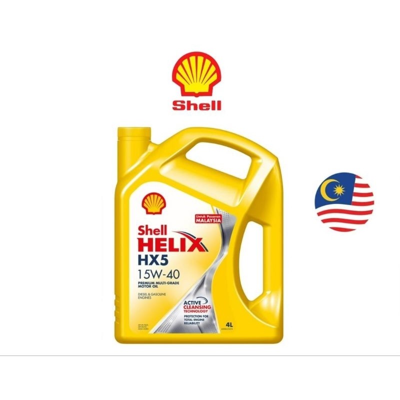 600081588 Shell Helix HX5 15W40 premium multi-grade engine oil (4 liter ...