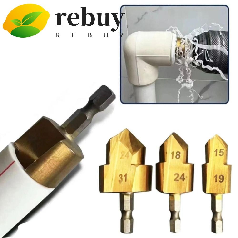 REBUY Water Pipe Fitting Reamer, PPR Punching Plumbing Pipe Reamer ...