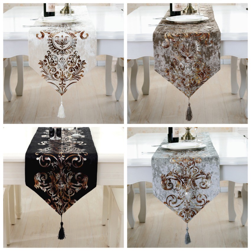 European Table Cloth Runner 4 6 8 Seaters Kain Alas Meja Hiasan Table ...