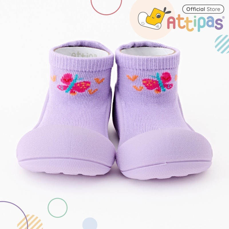 Attipas Functional Baby Shoes Prewalker Shoes - Butterfly Purple ...