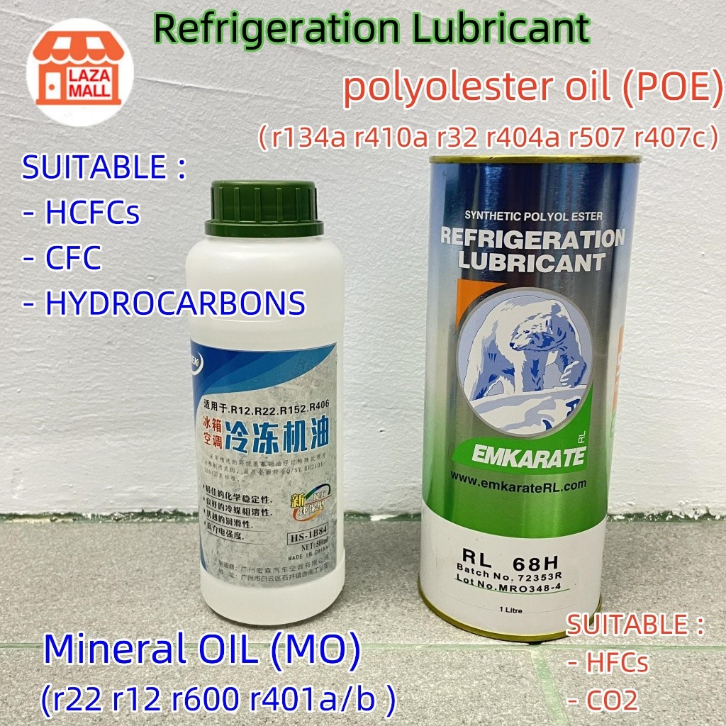 REFRIGERANT COMPRESSOR OIL OF AIRCOND / FRIDGE R410A / R32 / R134A ...