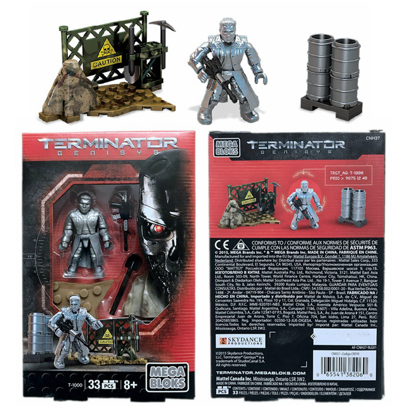 Mega Movie Terminator Doll Scene Children Small Particles Assembled ...