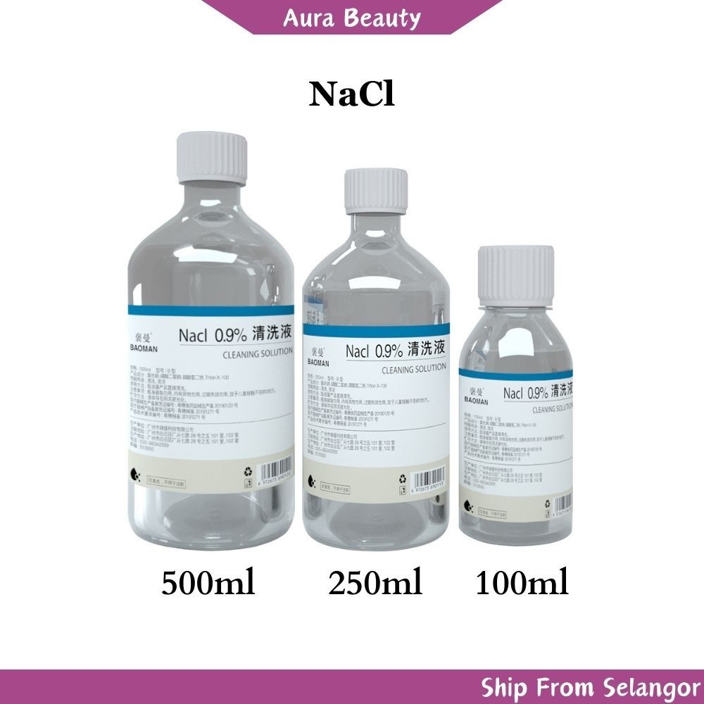 Sodium Chloride NaCl Mouthwash Nasal Wash Nosewash Clean Wound Luka ...
