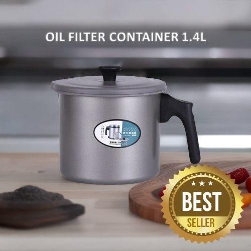 Oil Filter Container Stainless Steel Oil Cup (1.4L) | Shopee Malaysia