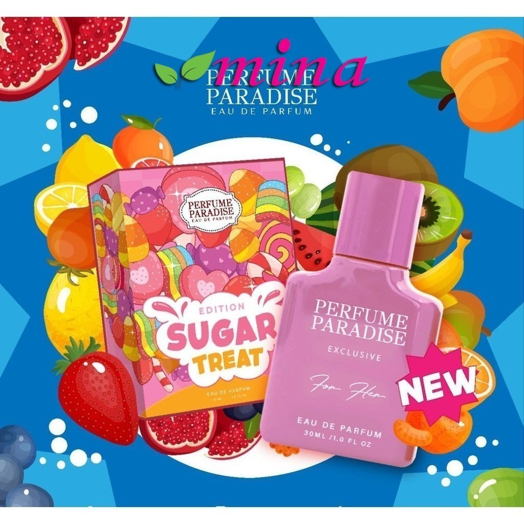 PERFUME PARADISE 30ml Bellaz Sugar Treat Edition Berry Special Bubblepop One In Melon Wangian ...
