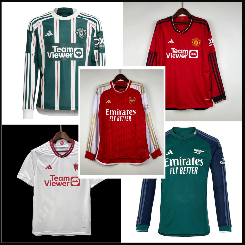 NEW23/24!!! Long Sleeve ManU , Ars Home , Away , 3RD Fan & Player Issue ...