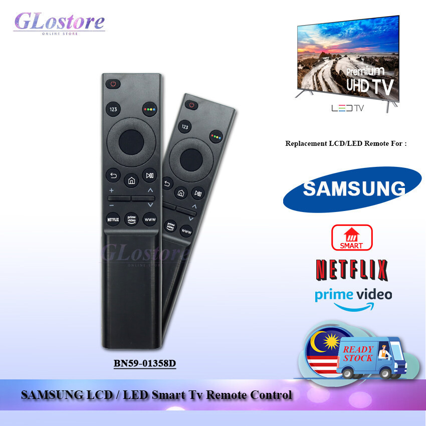 SAMSUNG LCD/LED TV SMART REMOTE CONTROL BN59-01358D NETFLIX PRIMA VIDEO ...