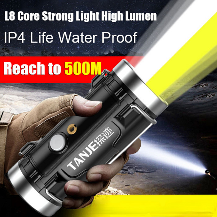 Xenon lamp strong light flashlight camping outdoor longdistance ...