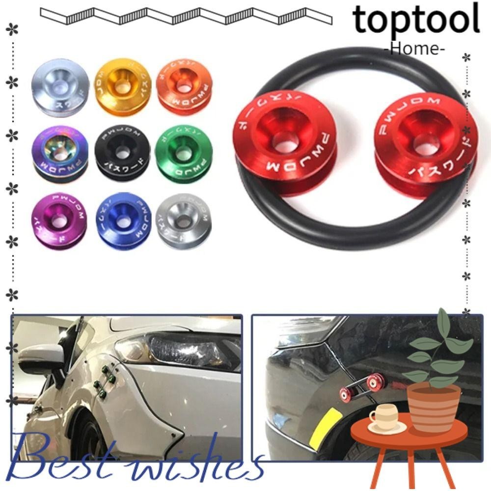 TOPTOOL Fixing Buckle Reinforcing Washer, Aluminum JDM Car Front Rear ...