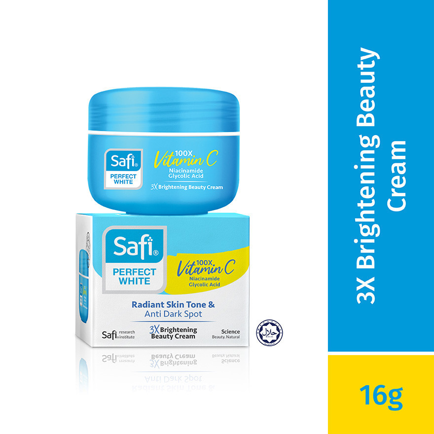 SAFI Perfect White 3X Brightening Beauty Cream 16g | 100X Vitamin C ...