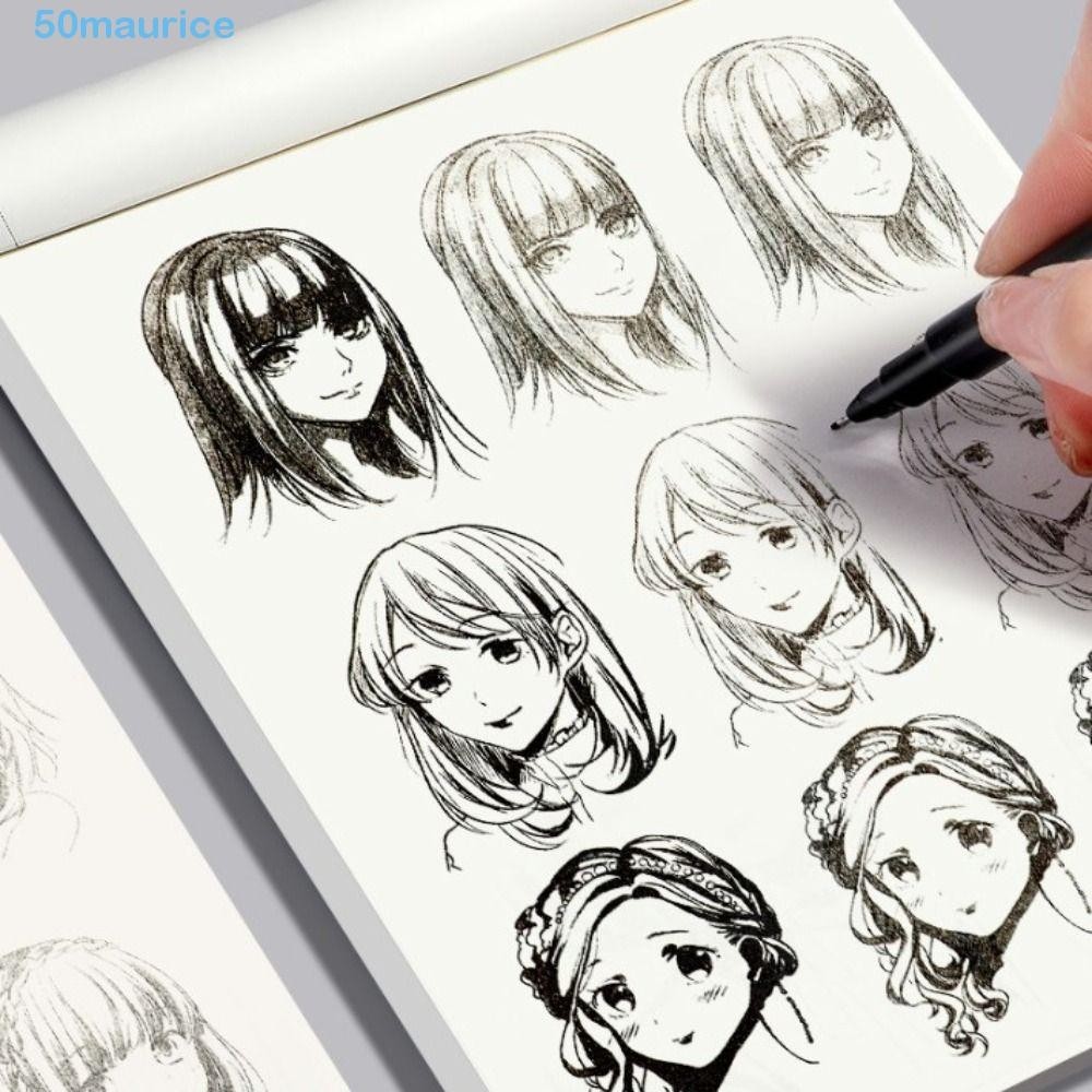 MAURICE Manga Sketching Tutorial, Tracing Novice Zero Basic Anime Hand ...