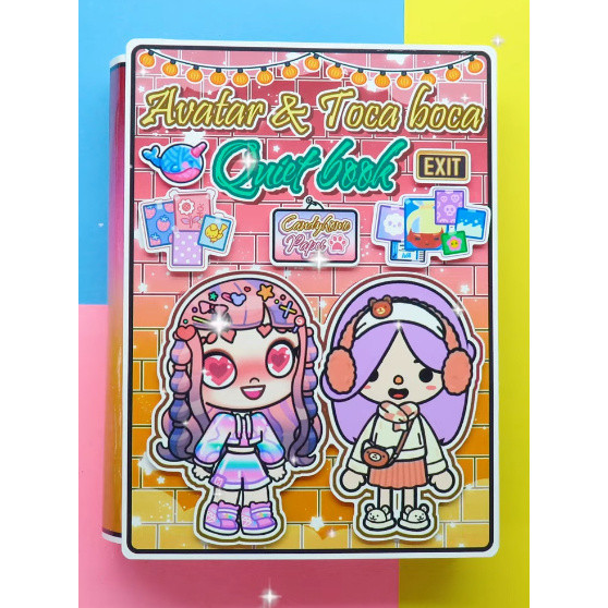 Paper Doll Incarnation World Pazu Quiet Book kuromi sanrio toy book DIY ...