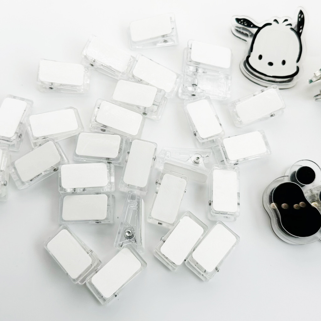1PC transparent acrylic PP clip DIY decorative small clip comes with ...