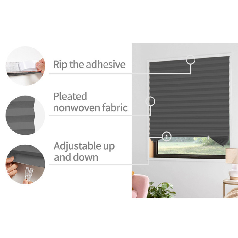 Easy To Install Light Filtering Pleated Paper Shades For Window ...