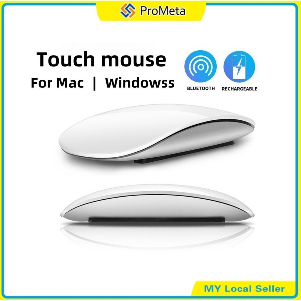 Sentuh Tetikus Wireless Bluetooth Mouse 2.4G Ultra-Thin Multi Touch ...