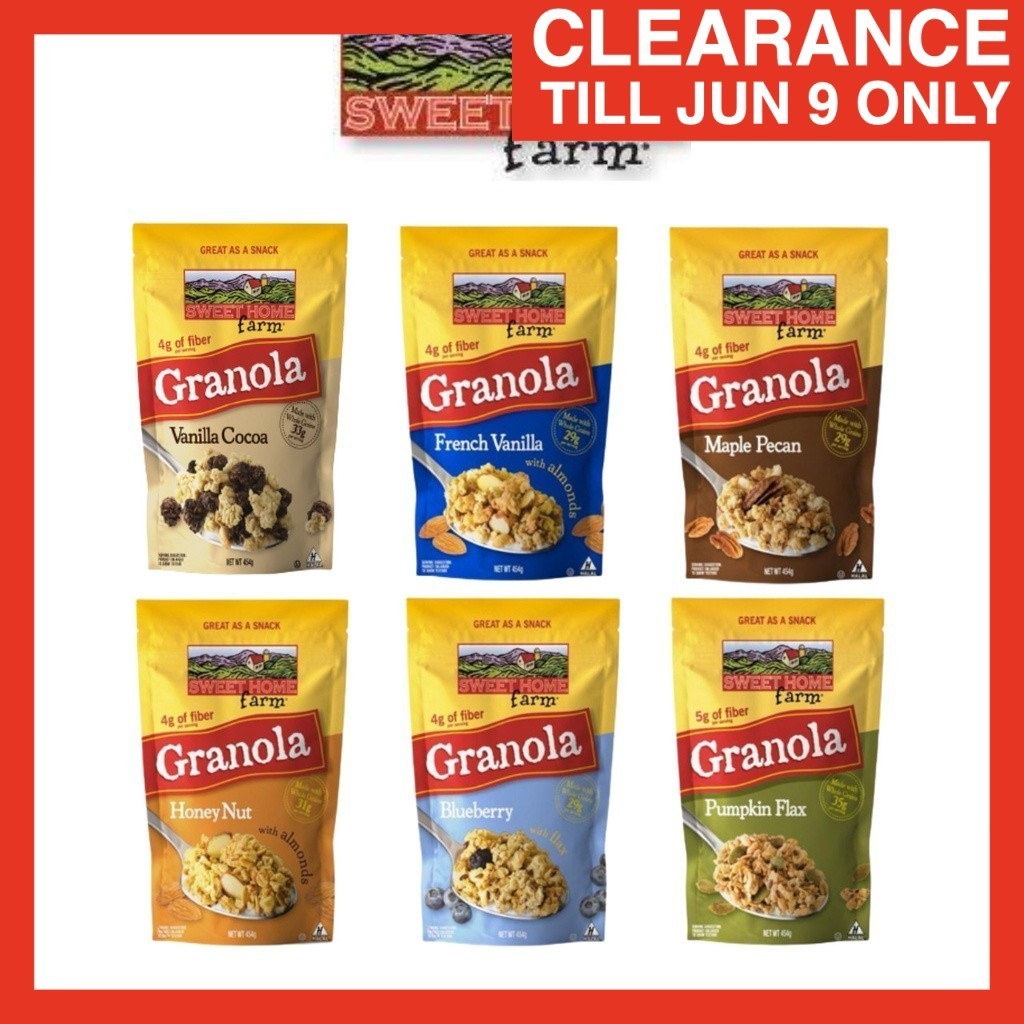 (FRESH BATCH) EW Sweet Home Farm Whole Grain Granola Fibre Cereal Korn ...