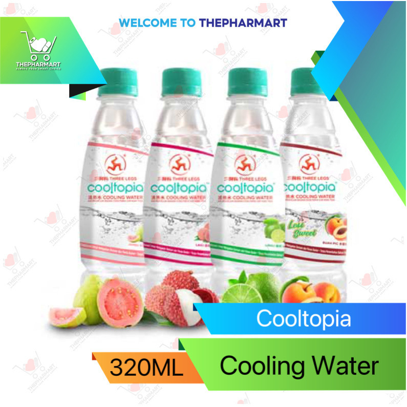 Three Legs Cooltopia Cooling Water (Guava / Lychee) 320ml | Shopee Malaysia