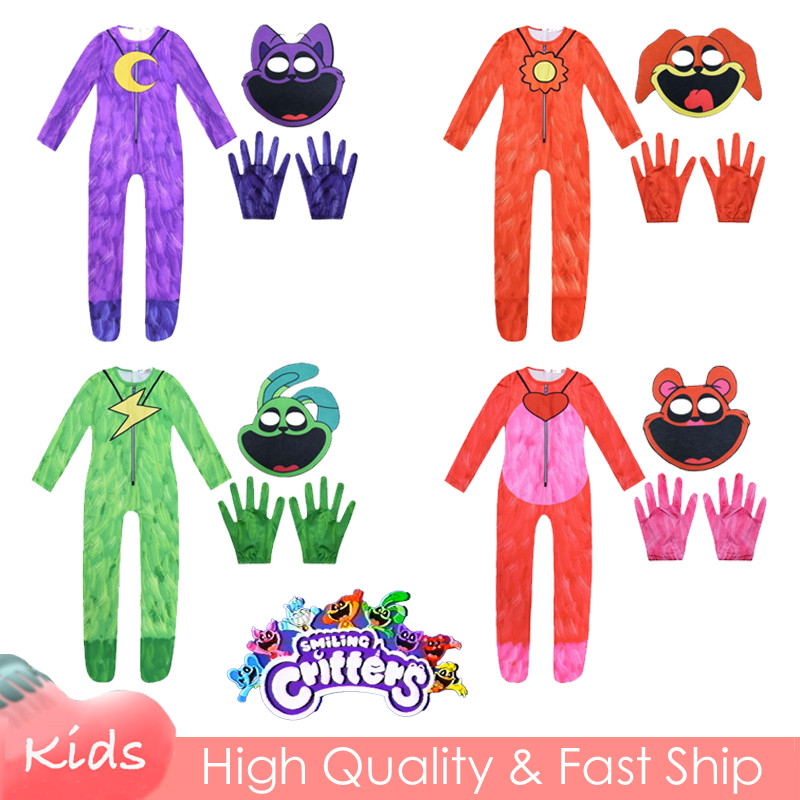 Smiling Critters Catnap Cosplay Costume Bodysuit Poppy Playtime3 Baby ...