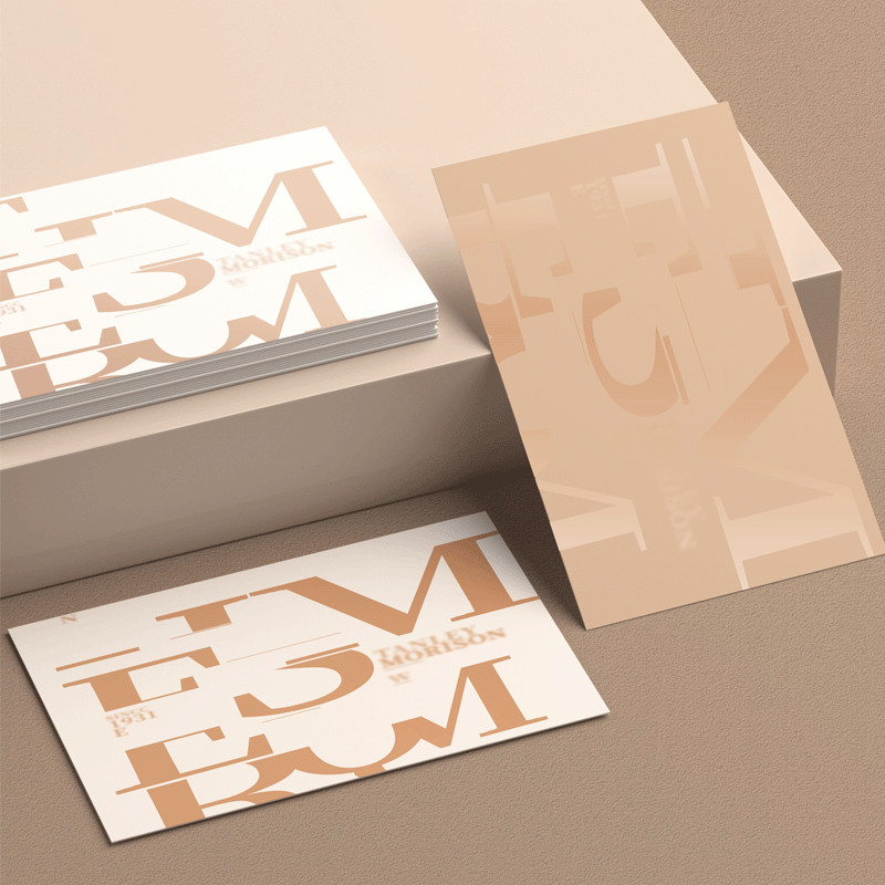 Customized Business Card Name Stab Business Card Making Design Double ...