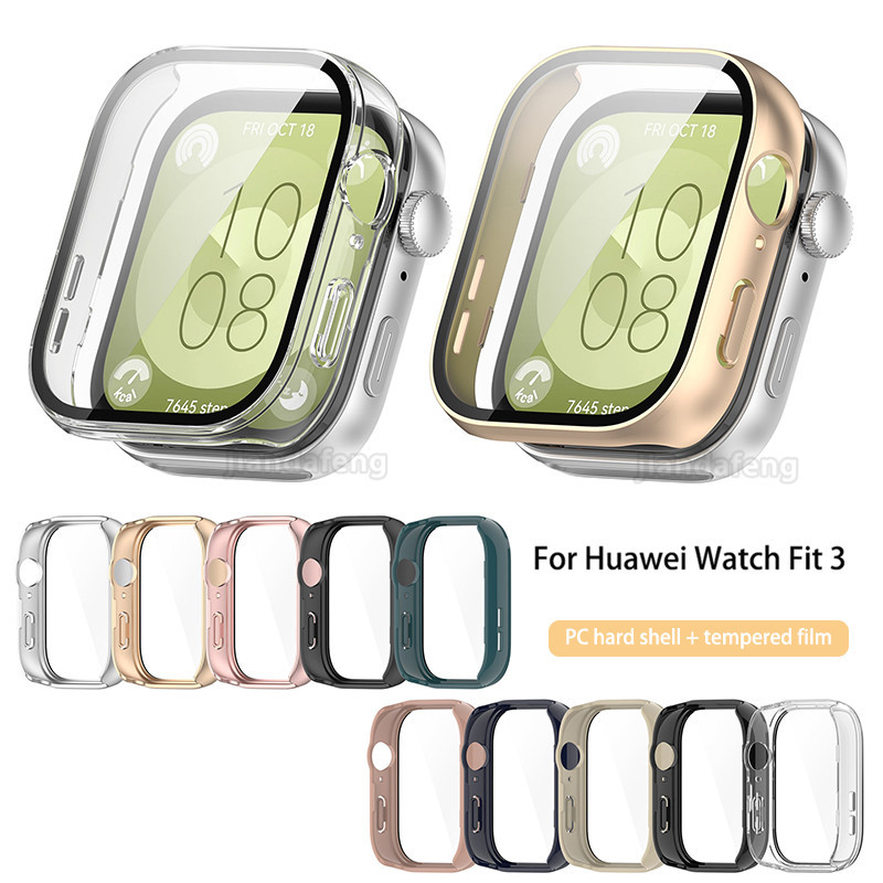 Huawei Watch Fit3 Hard PC Protective Shell Tempered Film Shell For ...