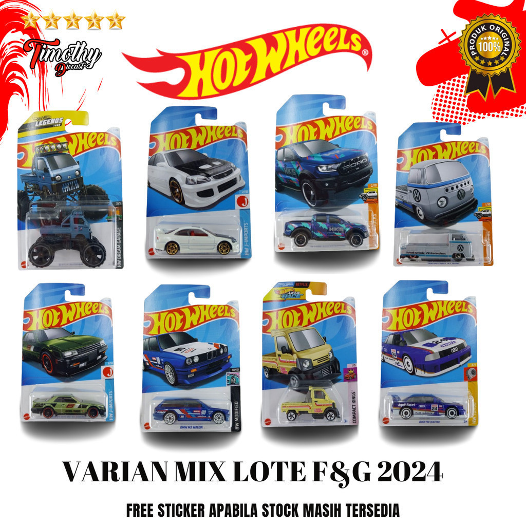 Hot Wheels Variant Box Lote F & G 2024 Free To Choose Original Toys ...