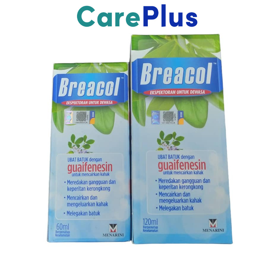 BREACOL COUGH SYRUP (EXPECTORANT FOR ADULTS) - 60ML (EXP:11/2026 ...