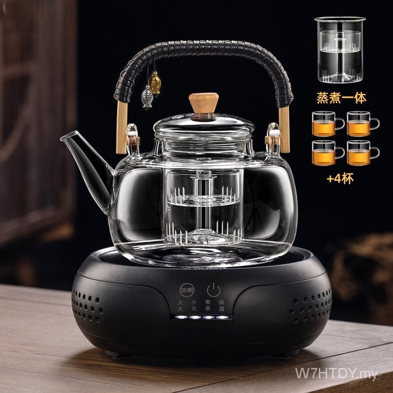 24 New Style Black Crystal Stove Teapot Cooking Boiling Integrated All ...