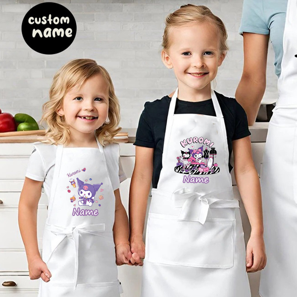 Personalised Kid's Apron Children's Apron for Baking Kuromi Gift Custom ...