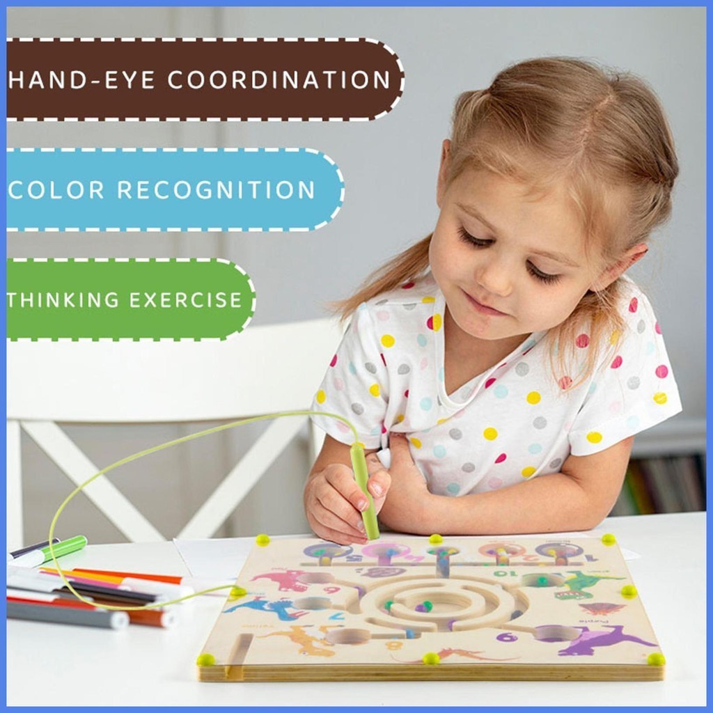 Magnet Color and Counting Maze Magnetic Maze Puzzle Maze Circles Around ...