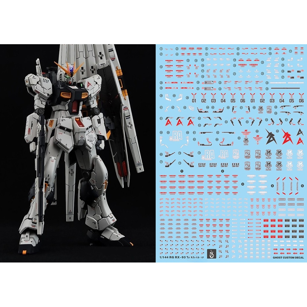 YAN FLAME Water Slide Decal GHOST RG 1/144 Nu Fluo Type (RG014 ...