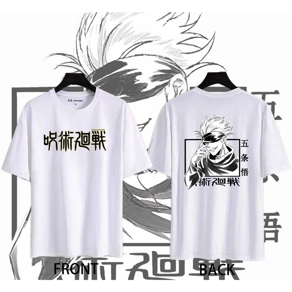 NEW Hot T-Shirt Jujutsu Kaisen Cotton Short Sleeve Pattern Gojo Satoru ...