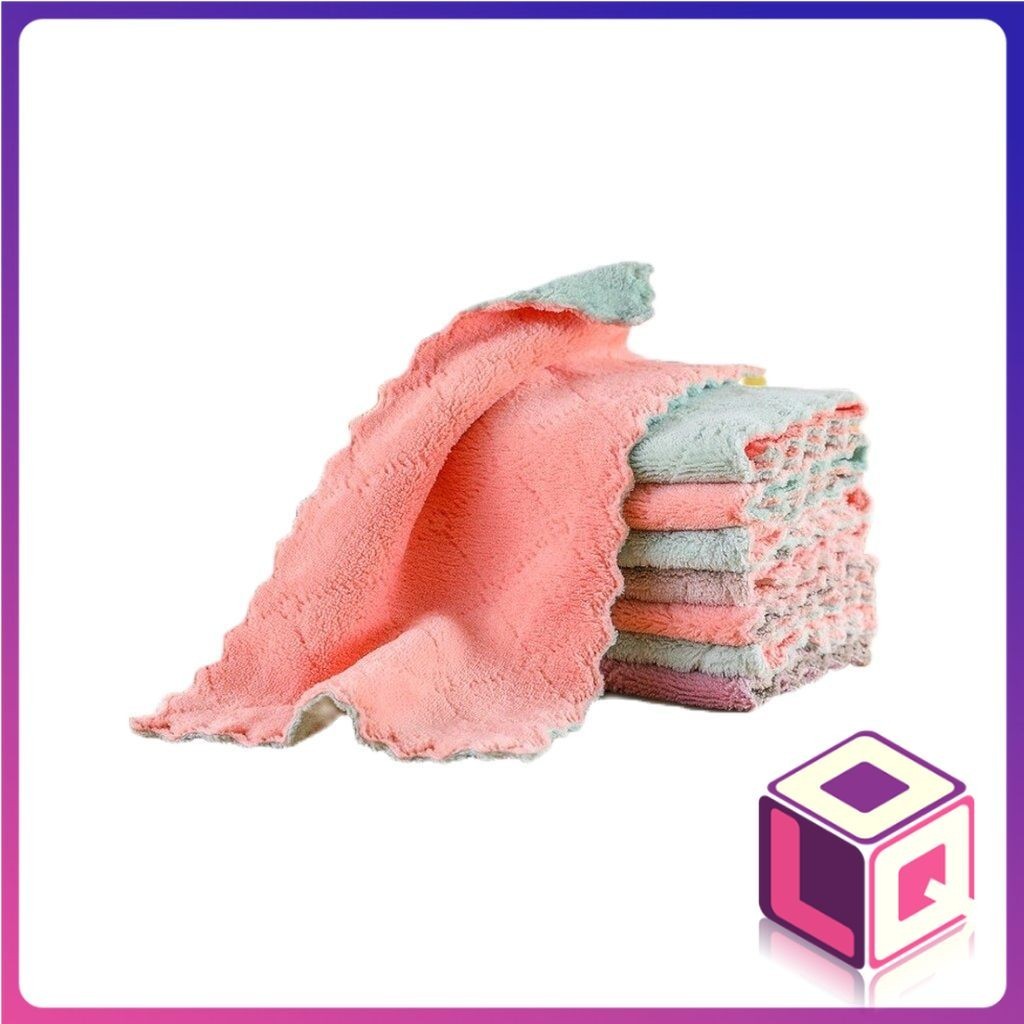 [Best Deal] Soft Absorbent Dish Rag 15*25cm cotton towel Easy Wash ...