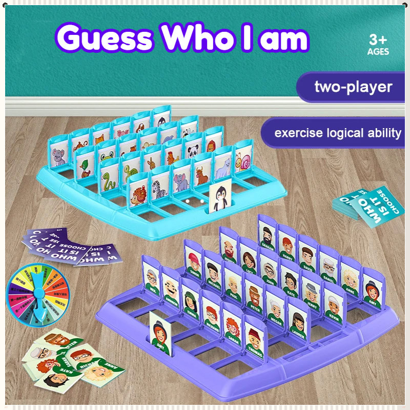 Guess Who Is It Board Game Kids Classic Games Funny Family Guessing ...