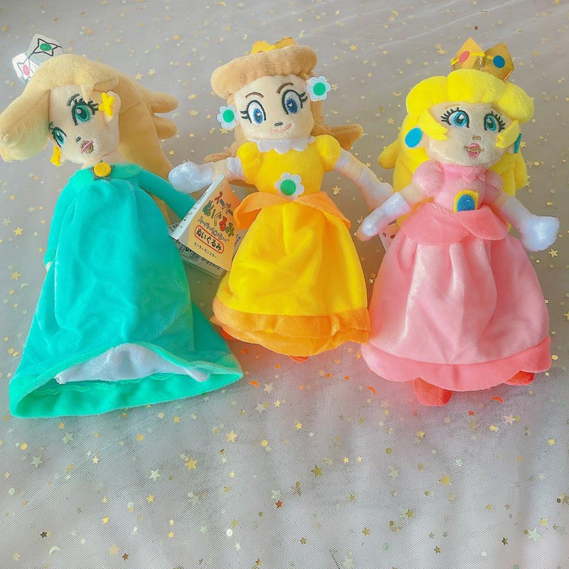 20cm Super Mario Bros Original Plush Dolls Anime Figures Peach Daisy