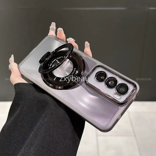 OPPO Reno 12 Pro 2024 5G Case Transparent With Ring Magnetic Holder ...