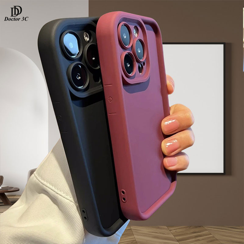 Solid Color Simple Candy Liquid Silicon Soft Cover Case For For iPhone ...